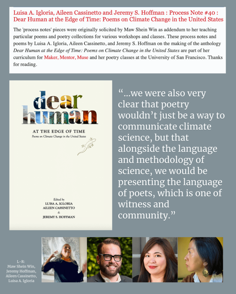 Dear Human: Process Notes – Paloma Press